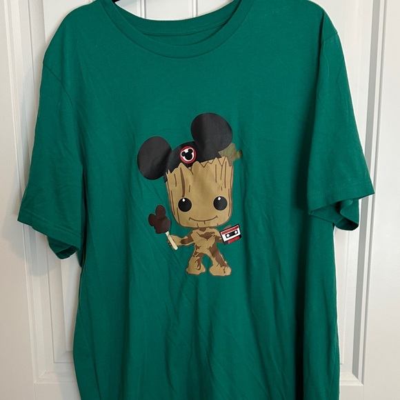 Tops | Green Groot Disney Character Tshirt | Poshmark